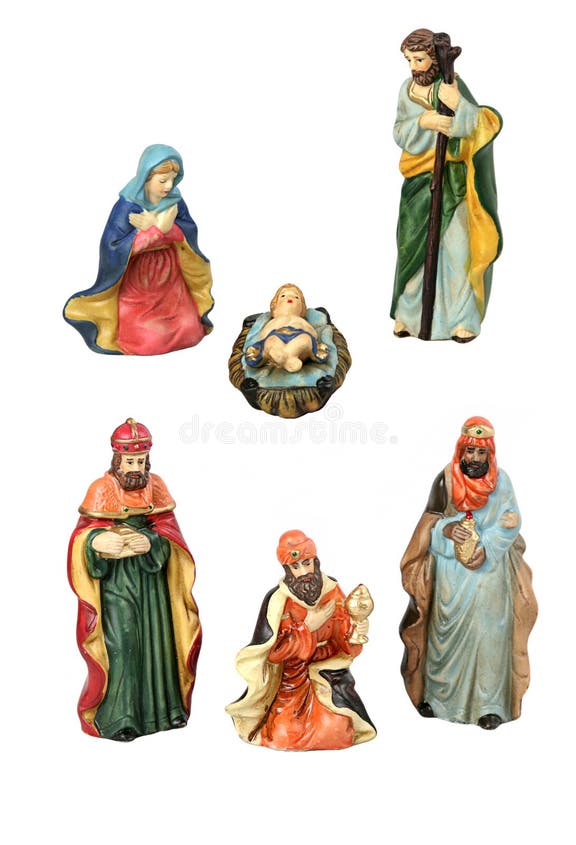 Christmas Nativity Design Elements Stock Photo - Image of mary, design ...
