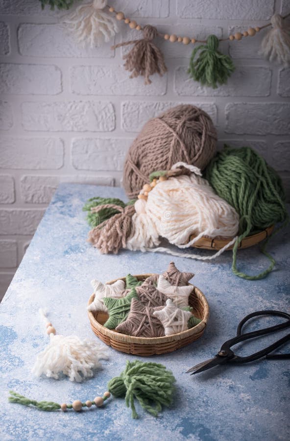 Christmas and New Year Boho Style Decoration Stock Image - Image of ...