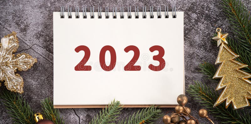 Christmas and New Year of 2023 Goals, Plan and Action Design Concept ...