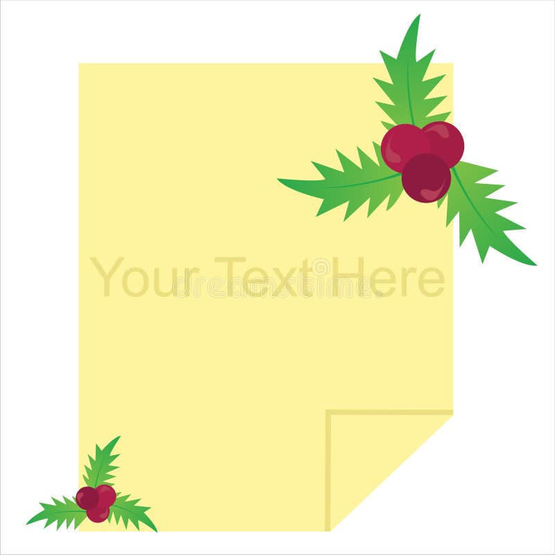 Christmas note stock vector. Illustration of glossy, card - 12440495