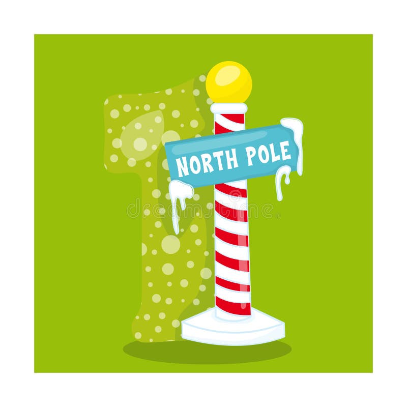 Christmas numbers stock vector. Illustration of math - 16885747