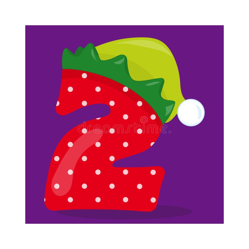 Christmas numbers stock illustration. Illustration of christmas - 33960232