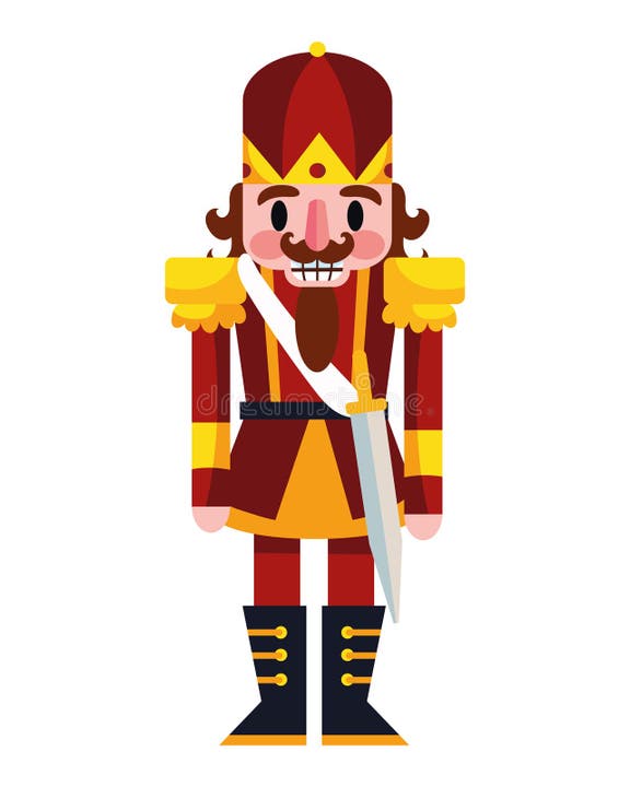 Christmas Nutcracker with Sword Stock Vector - Illustration of ...
