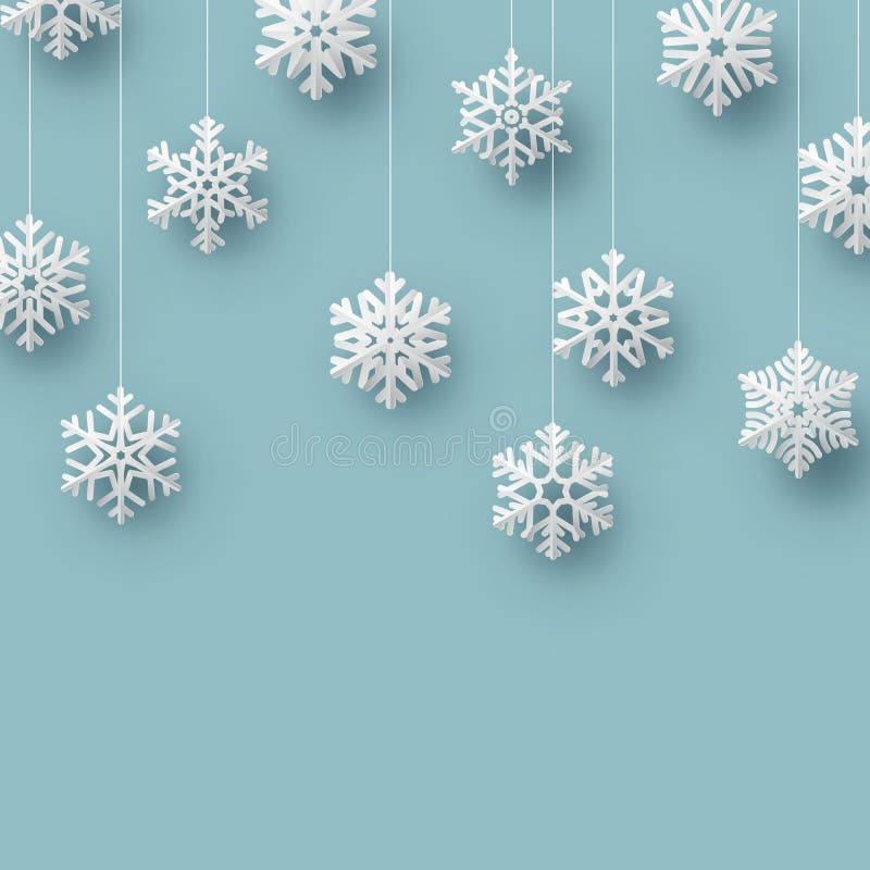 Christmas Origami Snowflake Card Template. EPS 10 Stock Vector ...