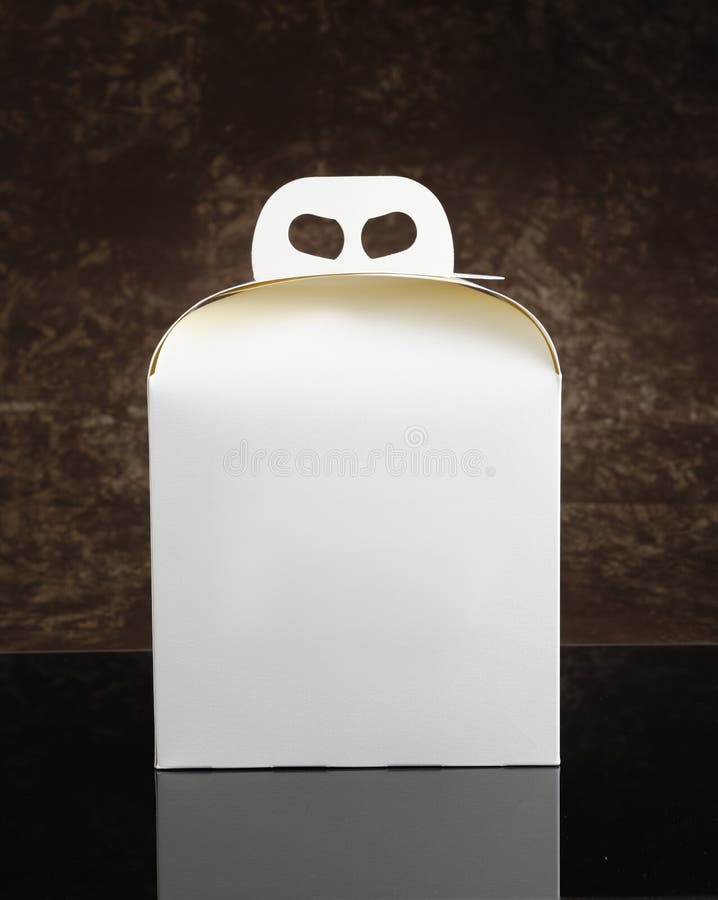 Christmas Package with No Brand in Ecological Paper Stock Image - Image ...