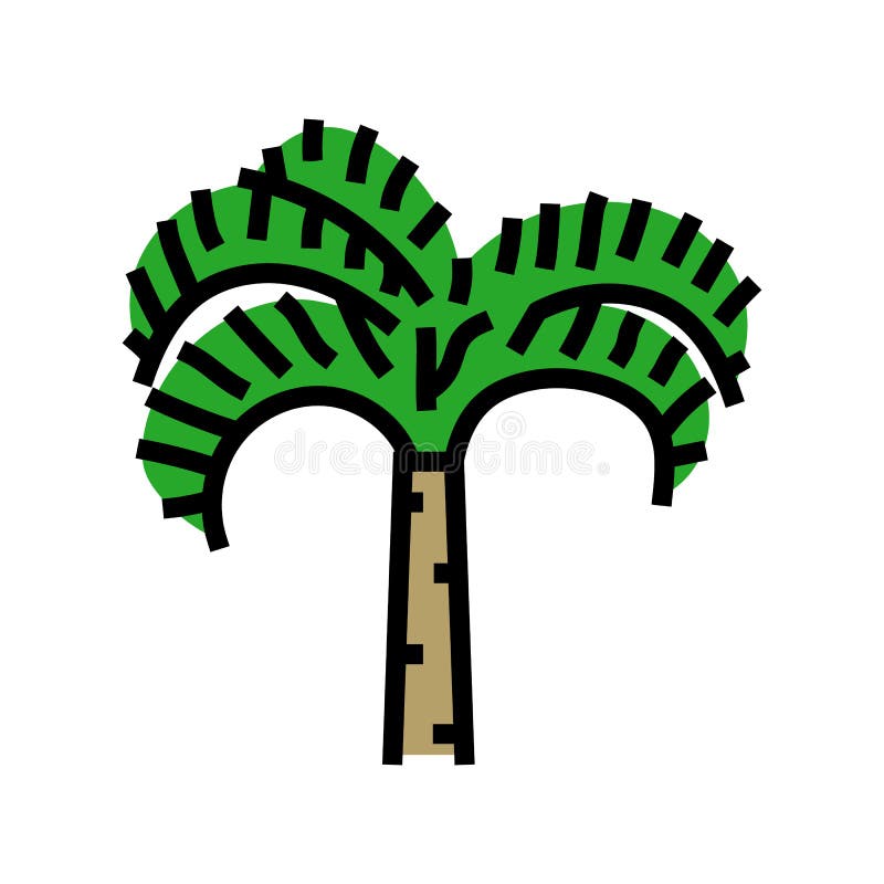 Christmas Palm Tree Color Icon Vector Illustration Stock Vector ... Christmas Palm Tree Color Icon Vector Illustration Stock Vector ...