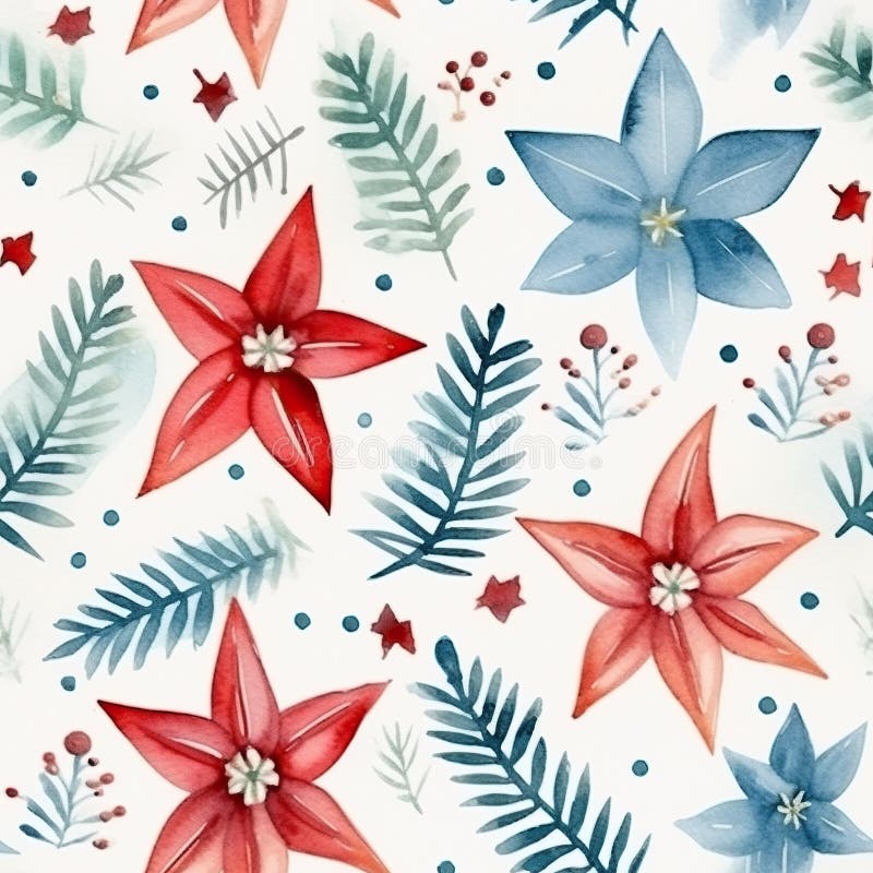 Christmas Paper Pattern, Featuring Joyful Holiday Elements in a ...