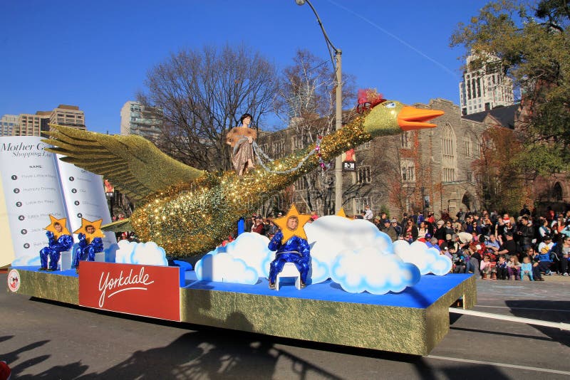Mother Goose on the Front of Mardi Gras Float Editorial Stock Image ...