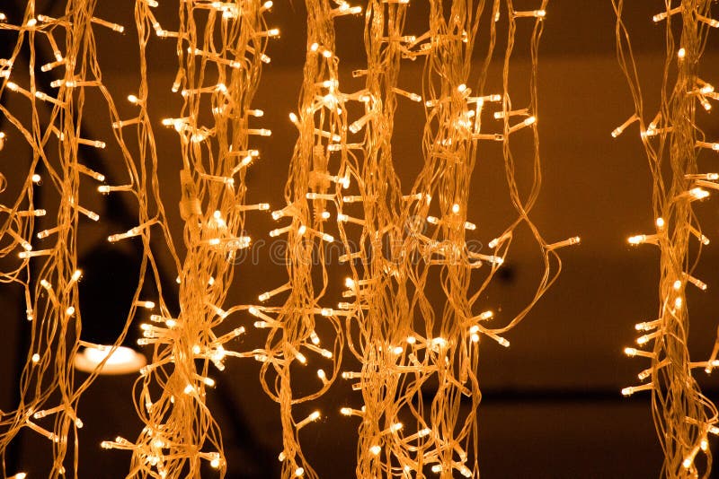 Christmas and Party Lights of a Certain Type Stock Image - Image of ...