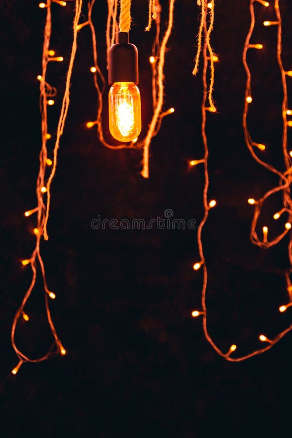 Christmas and Party Lights of a Certain Type Stock Photo - Image of ...