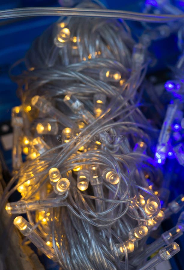 Christmas and Party Lights of a Certain Type Stock Photo - Image of ...