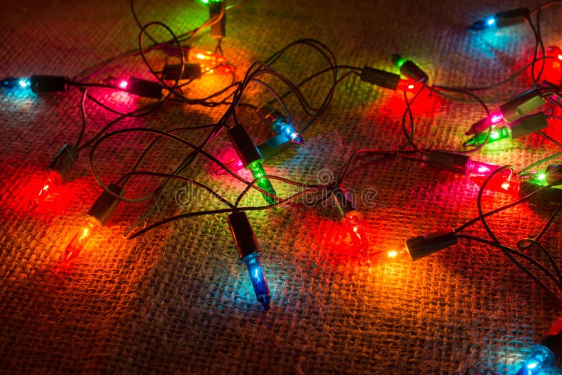 Christmas and Party Lights of a Certain Type Stock Photo - Image of ...