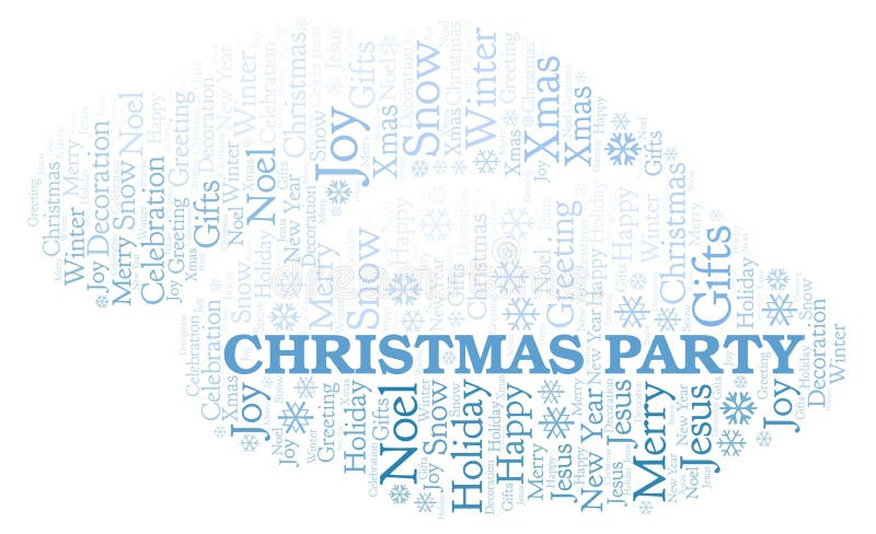 Christmas Party word cloud stock illustration. Illustration of ...
