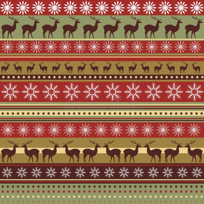 Whimsical Christmas Pattern Stock Vector - Illustration of abstract ...