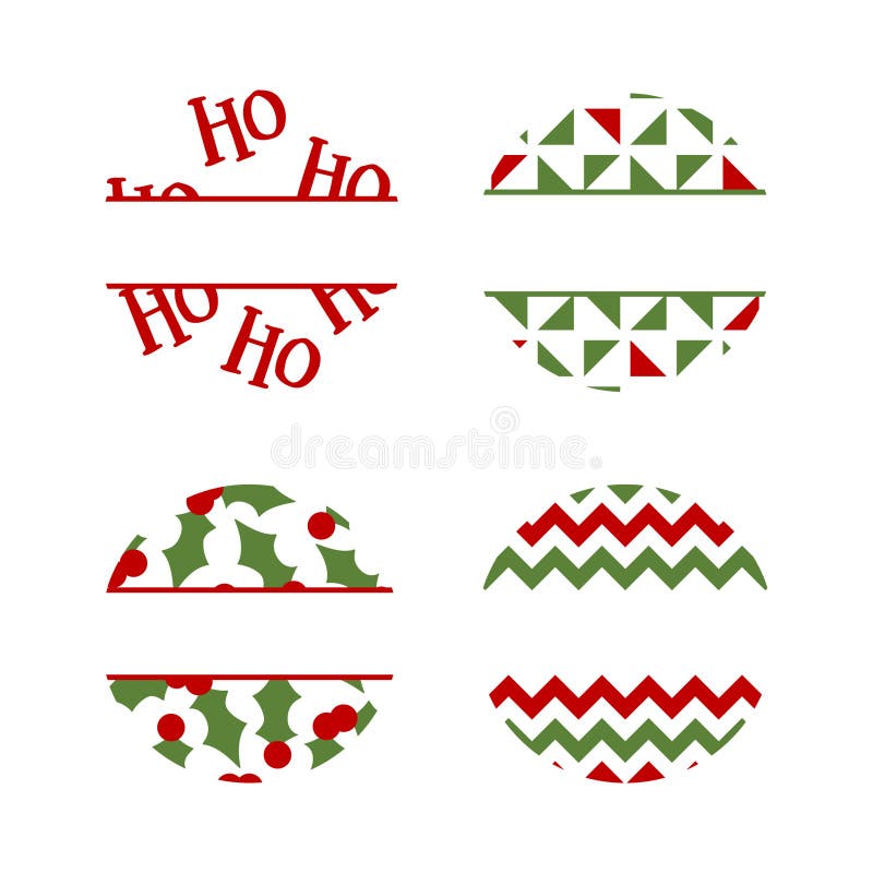 Christmas Pattern Monogram 02 Stock Vector - Illustration of christmas ...