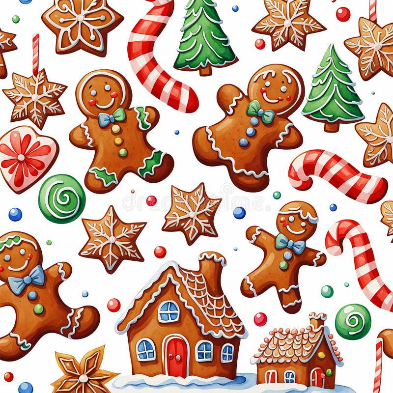 Bread and Tree on Plant Coffee Shop Elements Vector Illustration Stock ...