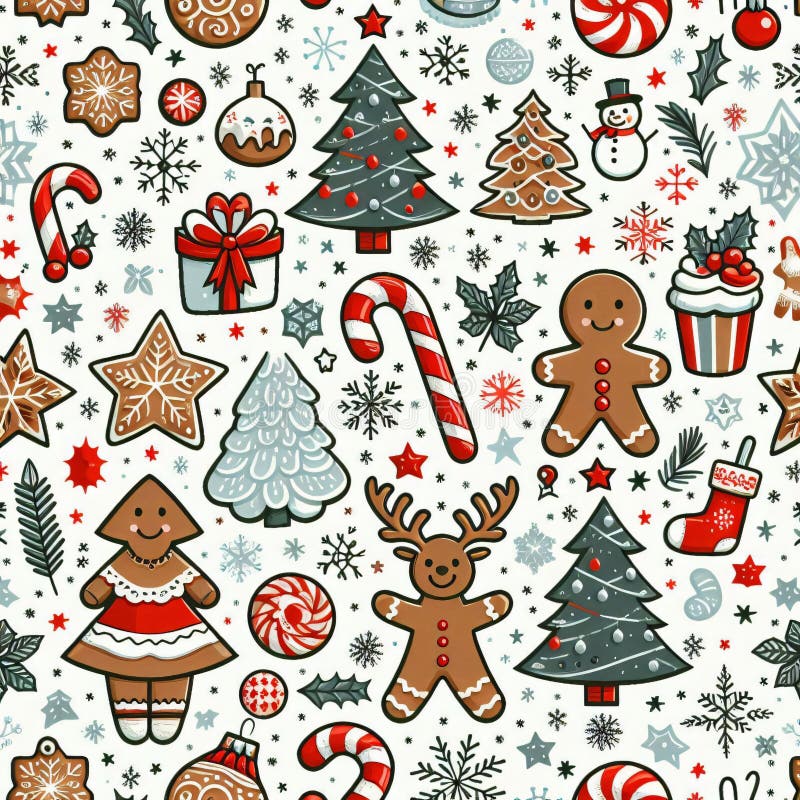Christmas pattern vector stock illustration. Illustration of flooring ...