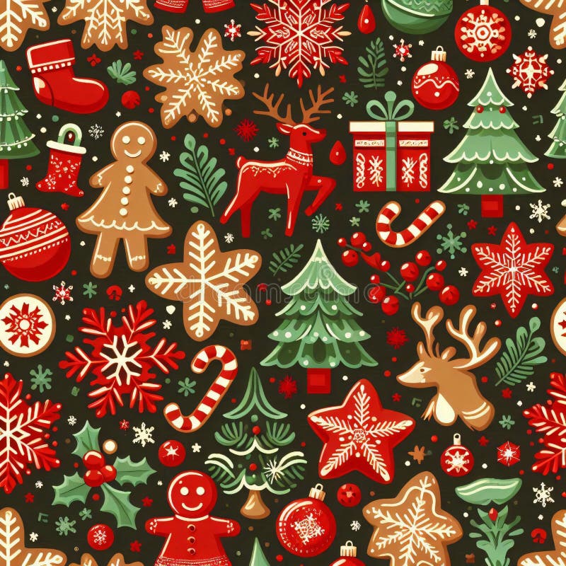 Christmas pattern vector stock illustration. Illustration of christmass ...