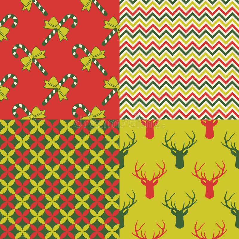 Set of Japanese Seamless Patterns Stock Vector - Illustration of ...