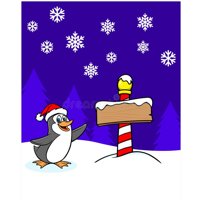 Penguin sign stock vector. Illustration of animal, drawing - 53557281