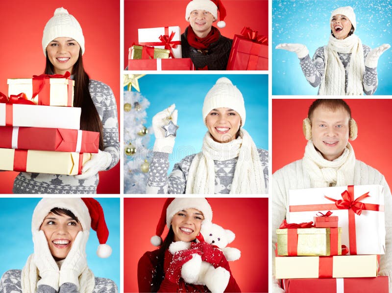 Christmas people stock image. Image of happy, present - 61016879
