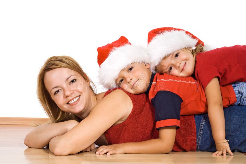 Christmas People Pile - Isolated Stock Image - Image of indoors ...