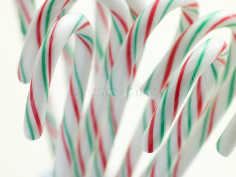 Christmas Peppermint Candy Sticks Stock Image - Image of foods, canes ...