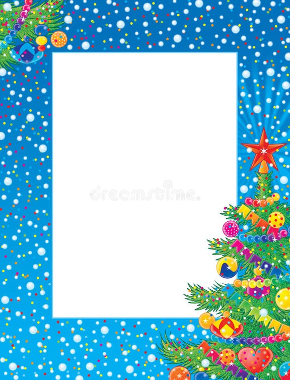 Christmas photo-frame stock illustration. Illustration of christmas ...