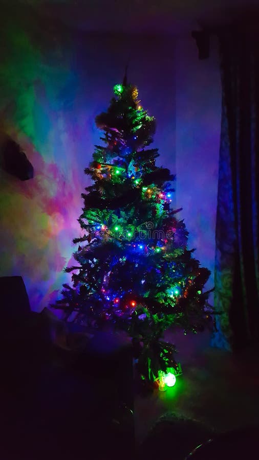 Christmas Piercing the Dark of Night Stock Photo - Image of gift, dark ...