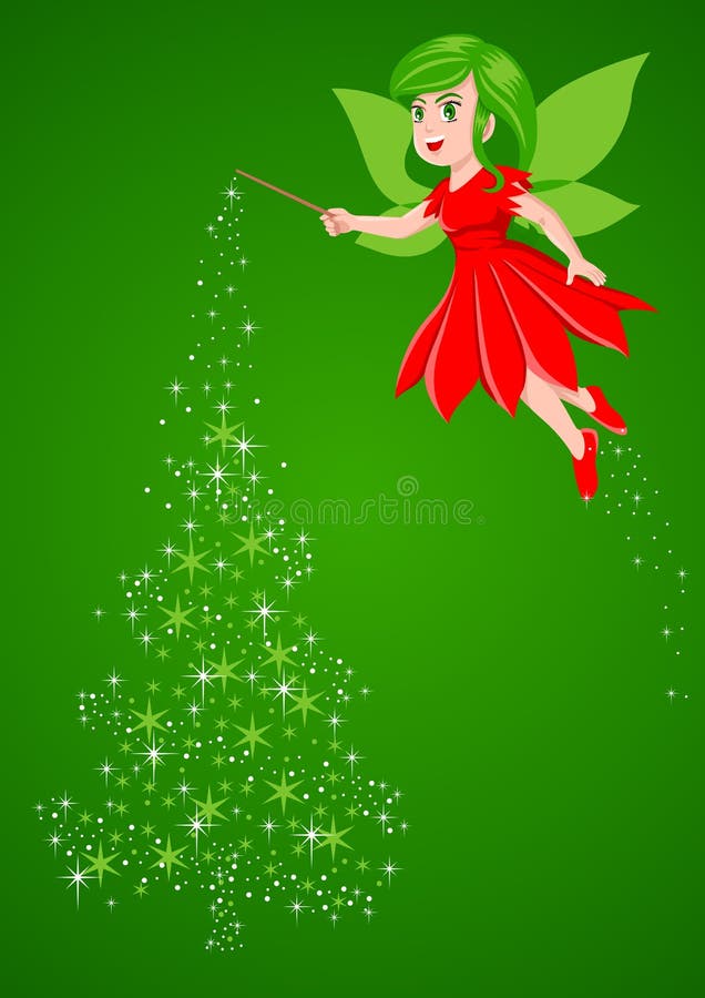 Christmas Pixie stock vector. Illustration of cartoon - 22193428