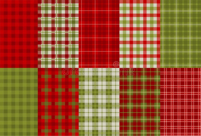 Christmas Plaid, Christmas Fabric, Textile Pattern Stock Vector ...