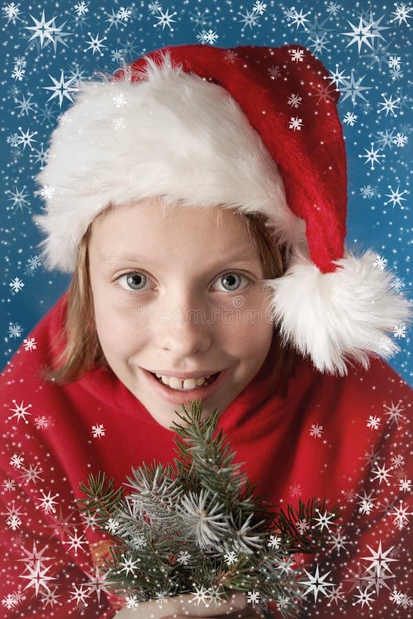 Christmas portraits stock image. Image of flakes, santa - 3736357