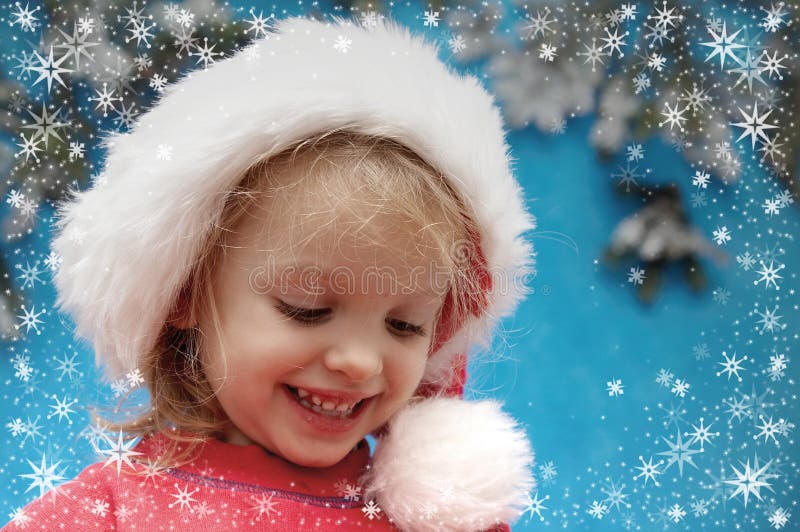Christmas portraits stock image. Image of pretty, december - 3813187