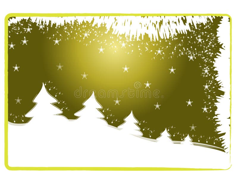 Christmas postcard stock illustration. Illustration of snow - 7046384
