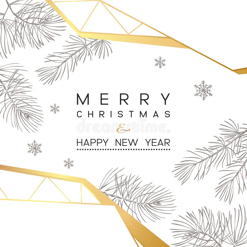 Christmas Poster of Christmas Background with Branches of Christmas ...