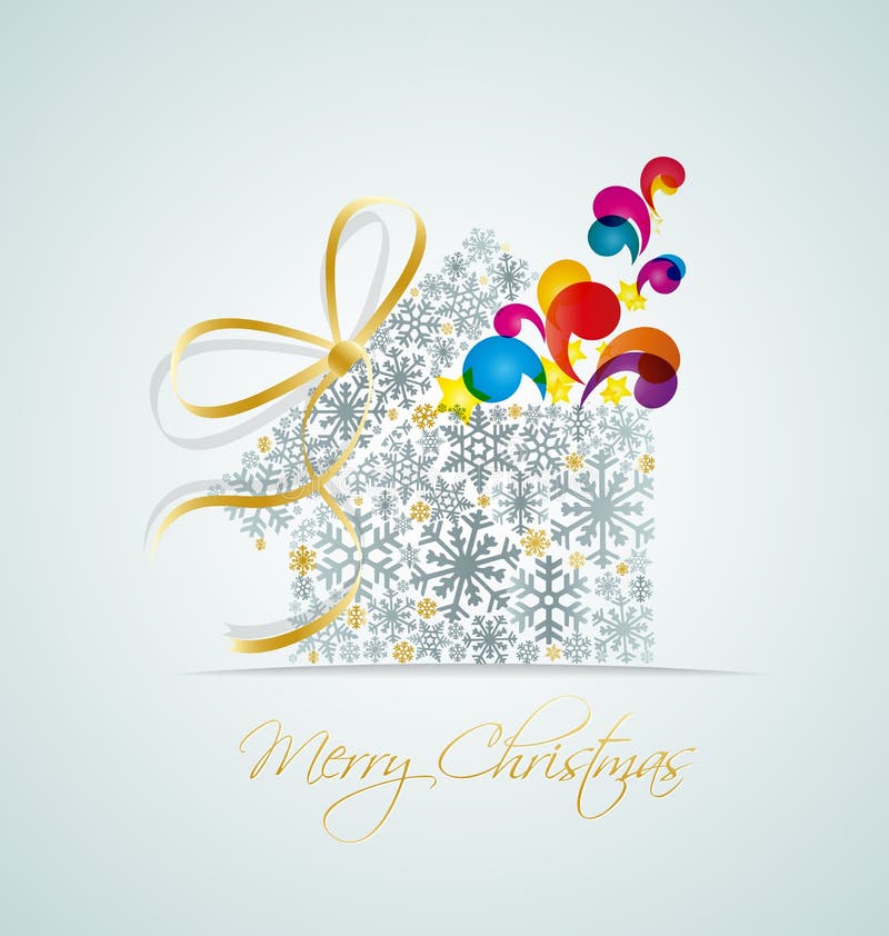 Christmas present stock vector. Illustration of greeting - 32936816