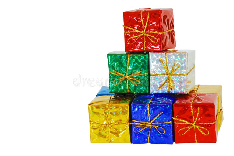 Christmas Present Stack stock photo. Image of christmas - 3439688