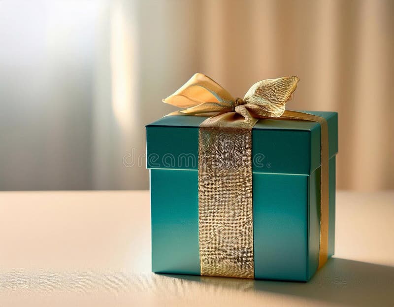 Christmas Present on the Table Stock Illustration - Illustration of ...