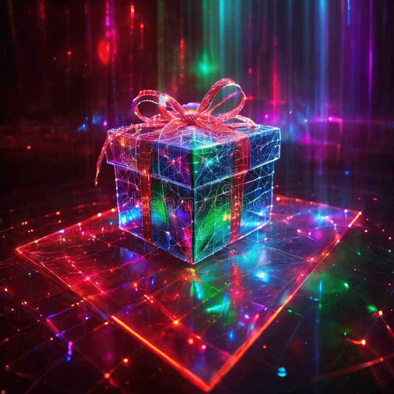 Christmas Present, Virtual Digital Online Representation, Virtual Data ...