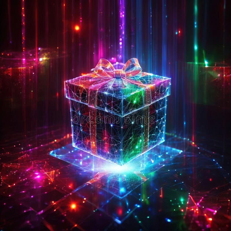 Christmas Present, Virtual Digital Online Representation, Virtual Data ...