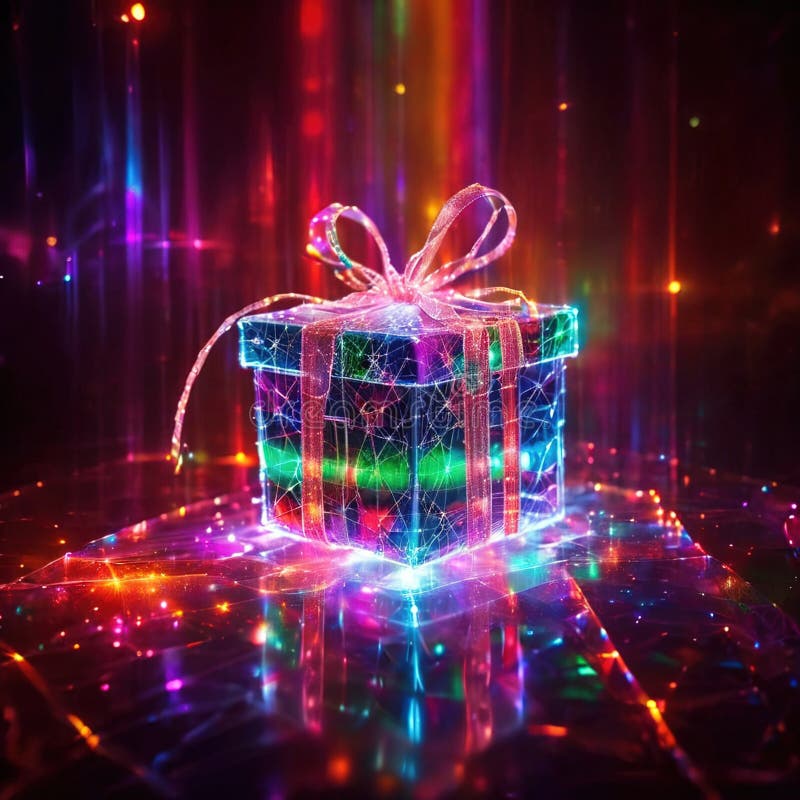 Christmas Present, Virtual Digital Online Representation, Virtual Data ...