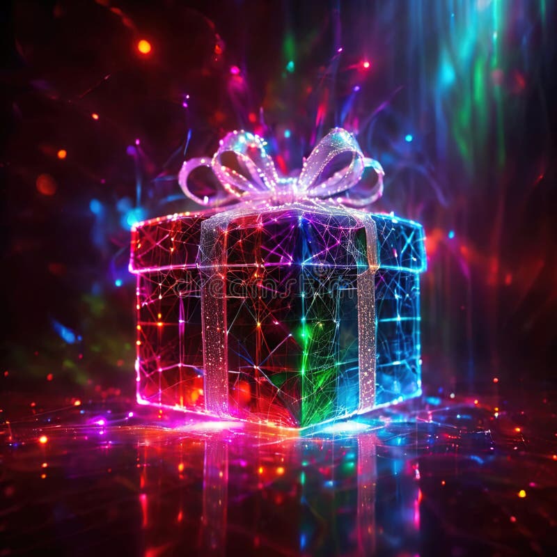 Christmas Present, Virtual Digital Online Representation, Virtual Data ...