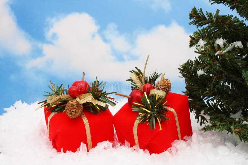 Christmas Presents stock image. Image of cold, holidays - 3358979
