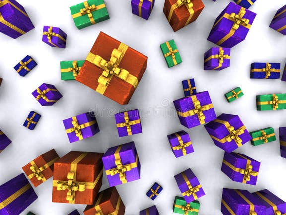 Christmas Presents stock illustration. Illustration of shiny - 3801882