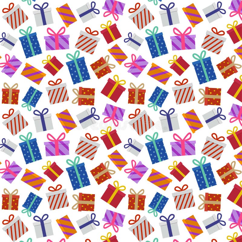Christmas Presents Pattern stock vector. Illustration of texture - 81383190