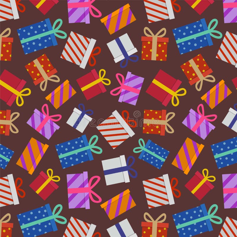 Christmas Presents Pattern stock vector. Illustration of giving - 81384542