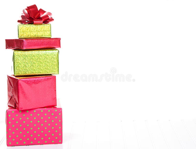 Stacked gifts stock photo. Image of package, presents - 11136210