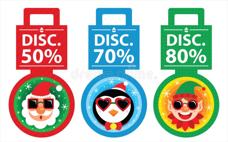 Christmas price tag stock vector. Illustration of marketing - 47451136