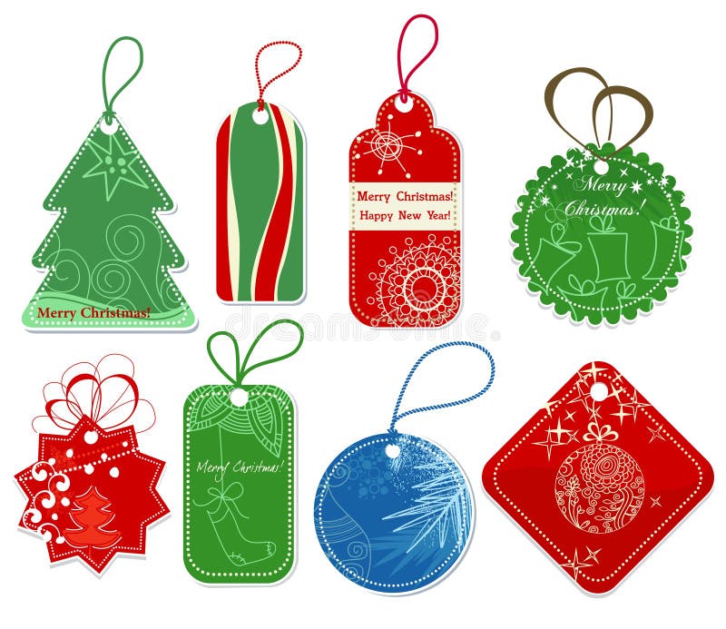 Christmas price tags stock vector. Illustration of decoration - 16705845