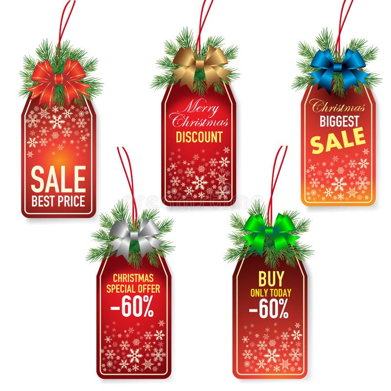 Christmas price tag stock vector. Illustration of holiday - 3448754